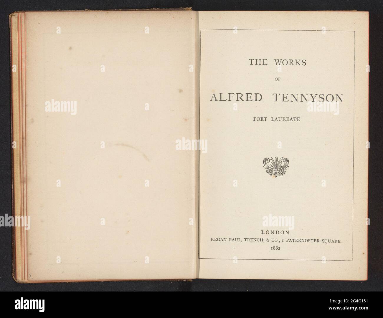 The works of Alfred Tennyson, poet laureate Stock Photo - Alamy