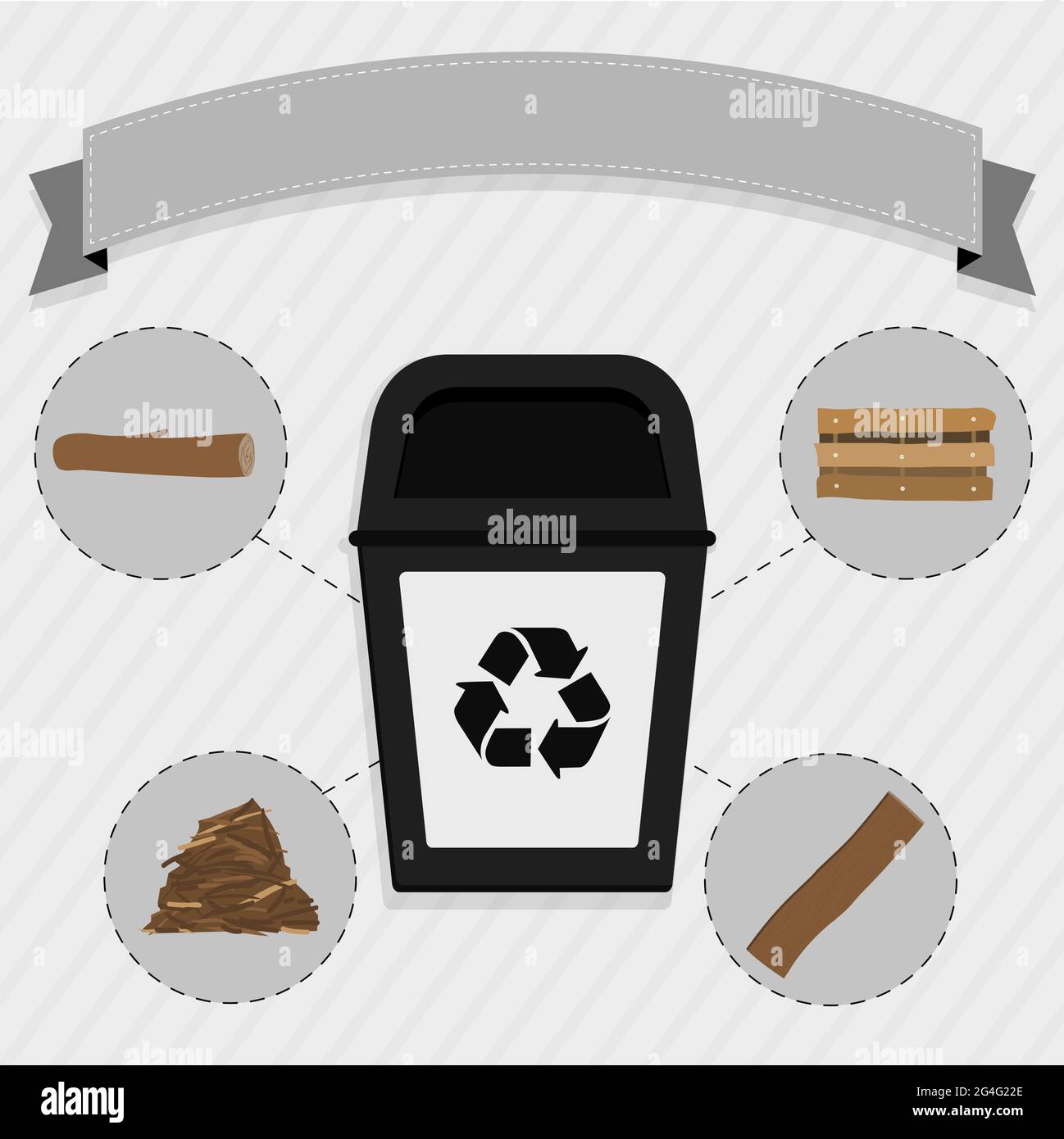 Wood recycling Stock Vector Images - Alamy