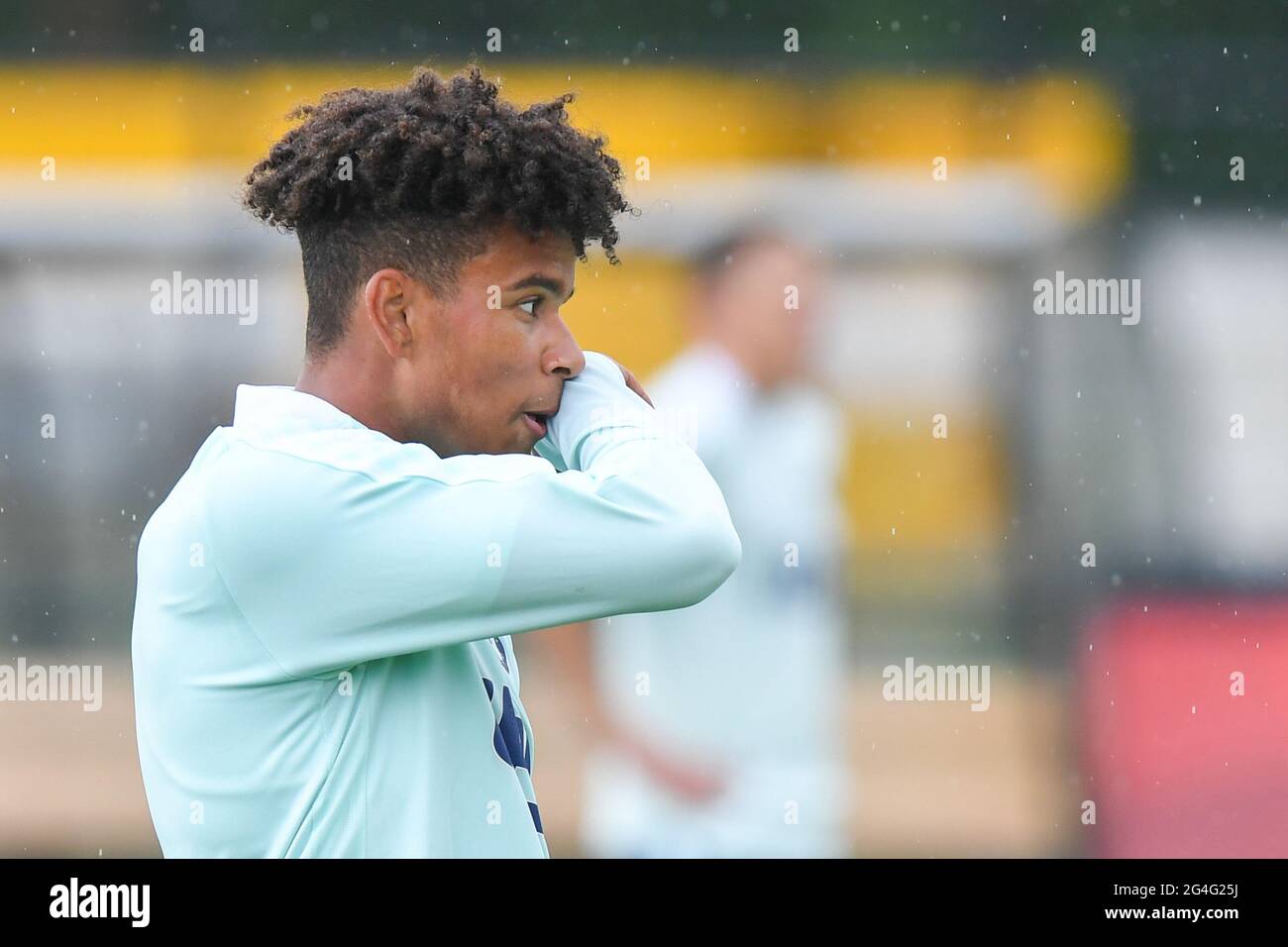 ROTTERDAM, NETHERLANDS - JUNE 21: Denzel Hall of Feyenoord during a ...