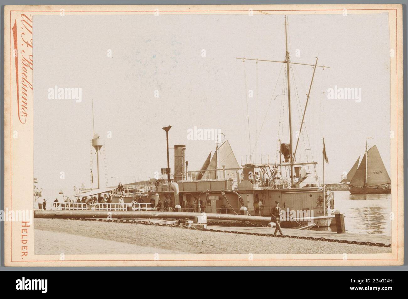 Monitor (warship) Leopard in the port of Den Helder Stock Photo - Alamy