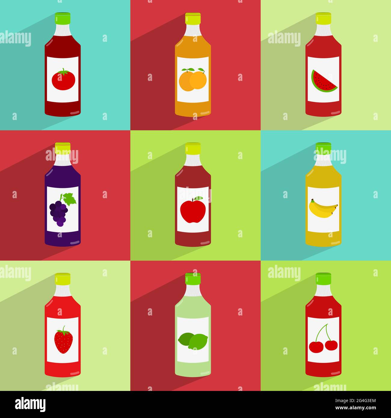 Nine bottles Stock Vector Images - Alamy