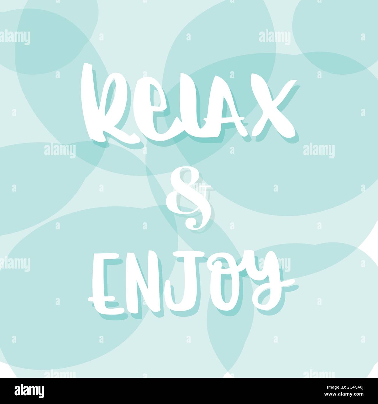 Time relax hand lettering Stock Vector Images - Alamy