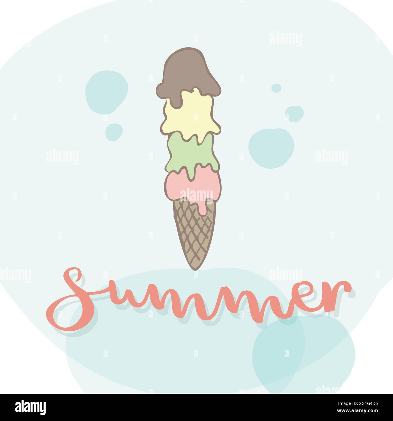 Hand drawn lettering food Stock Vector Images - Alamy