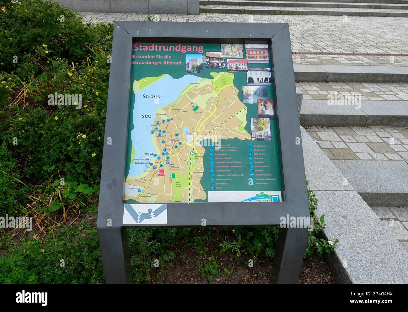 Sightseeing, Old town of Strausberg, Brandenburg, Germany Stock Photo ...