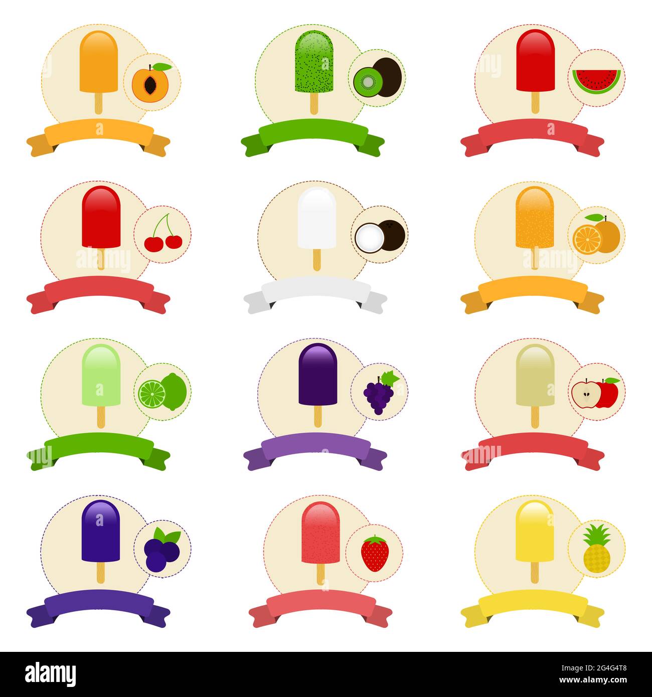 Watermelon pineapple strawberry blueberry Stock Vector Images - Alamy