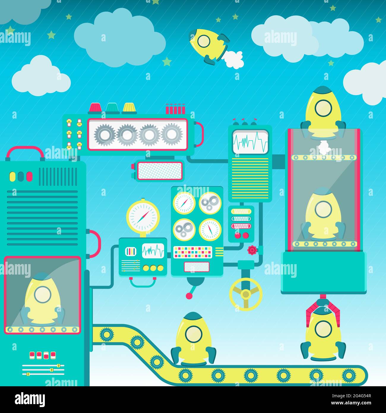 Prototype launch Stock Vector Images - Alamy