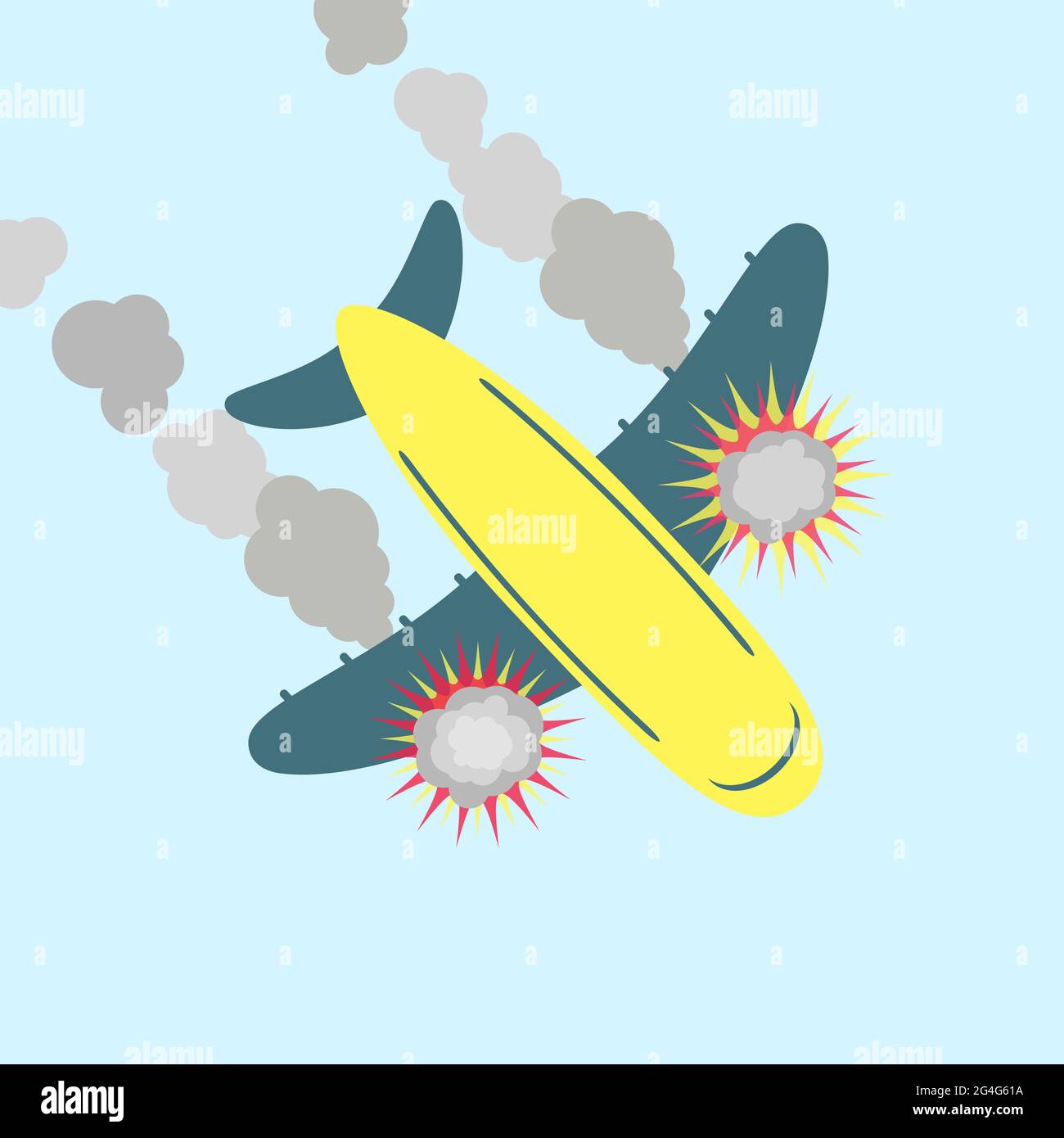 Falling plane hi-res stock photography and images - Alamy