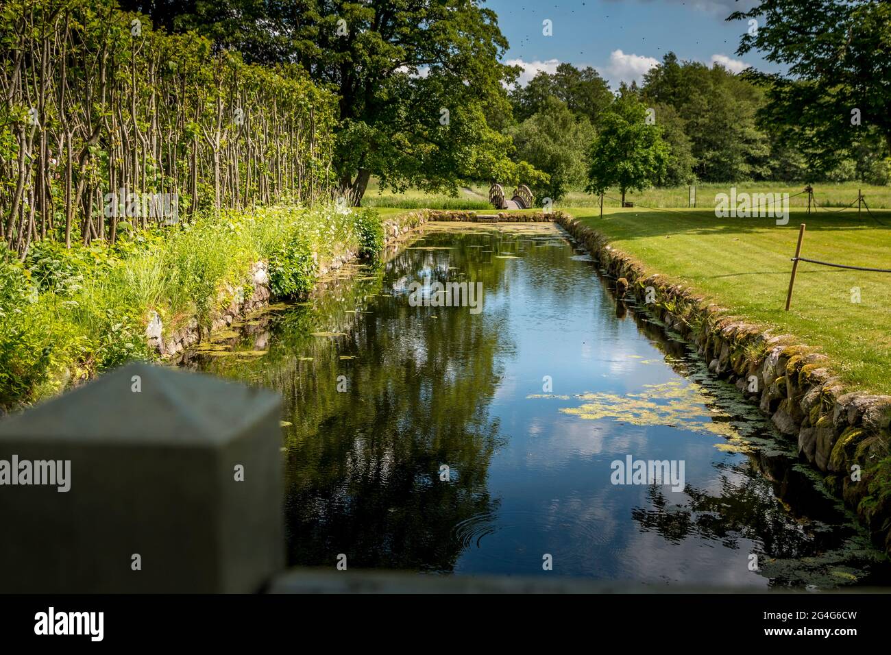 Auning, denmark - 19 June 2021: 18th century day at Gammel Estrup ...