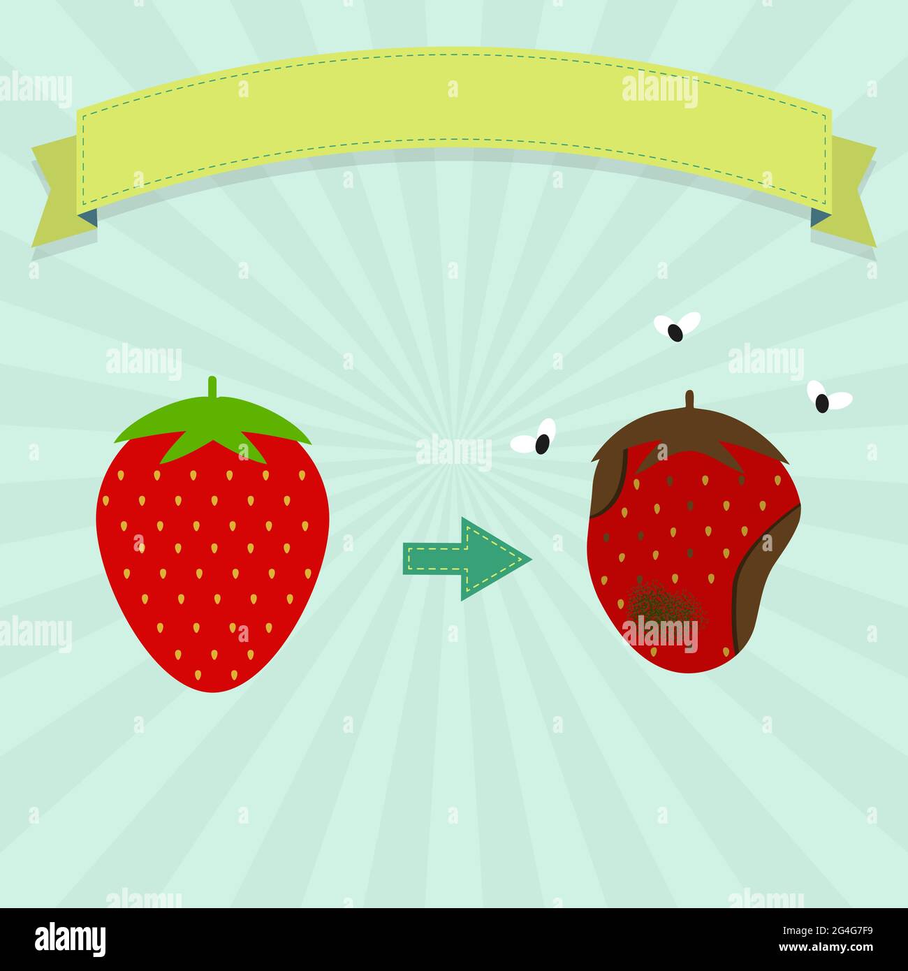 Rotten strawberry Stock Vector Images - Alamy