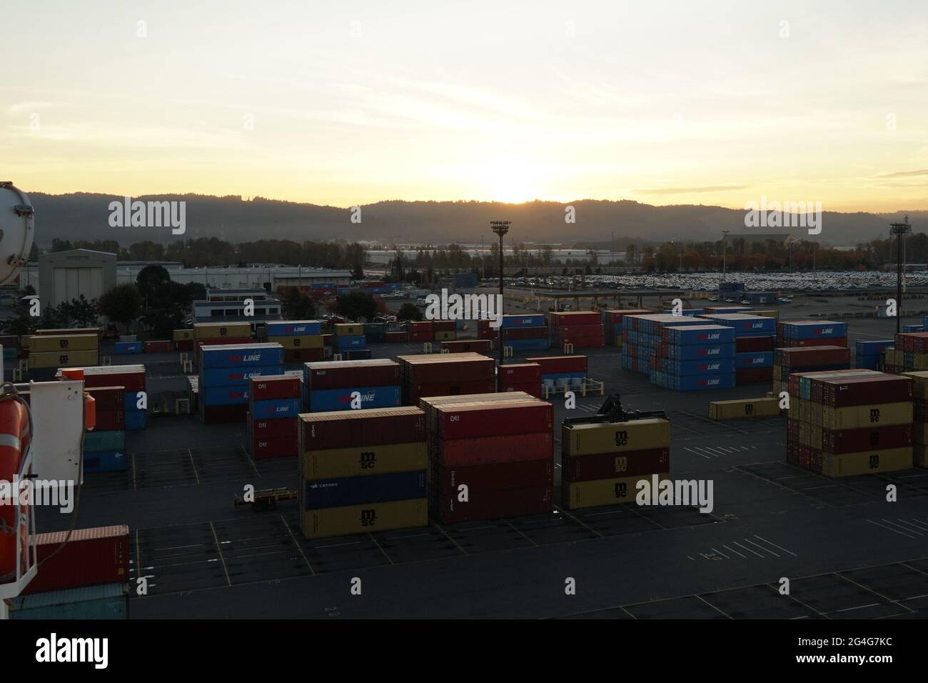 Stowed containers hi-res stock photography and images - Alamy