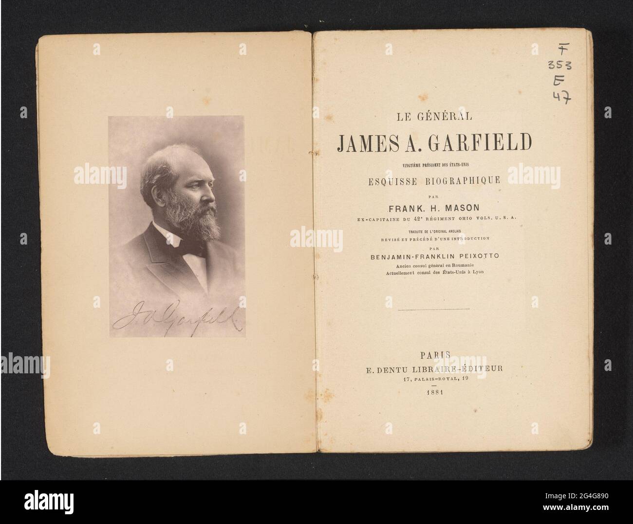 General james a garfield portrait hi-res stock photography and images ...