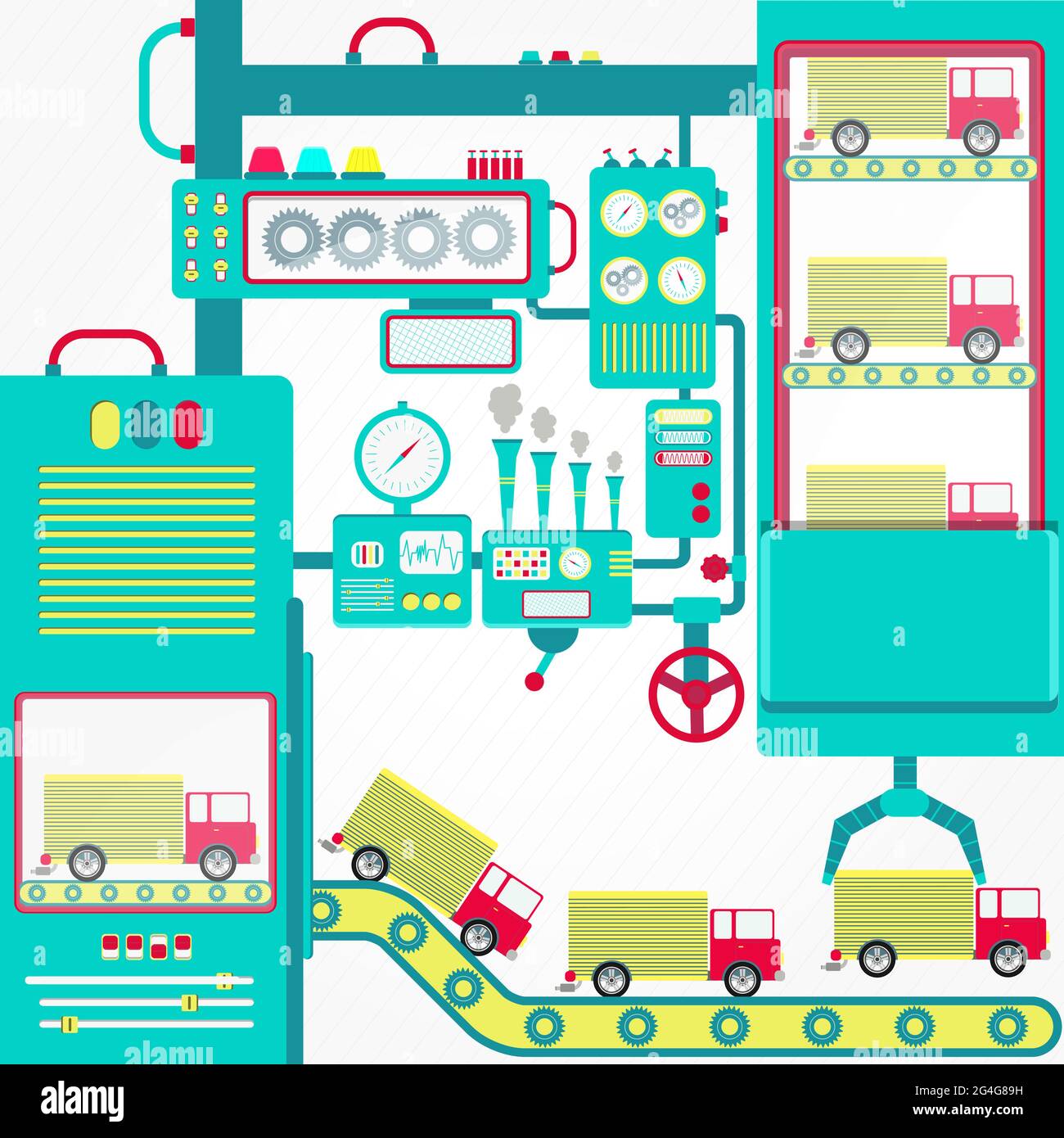 Cargo handling management Stock Vector Images - Alamy