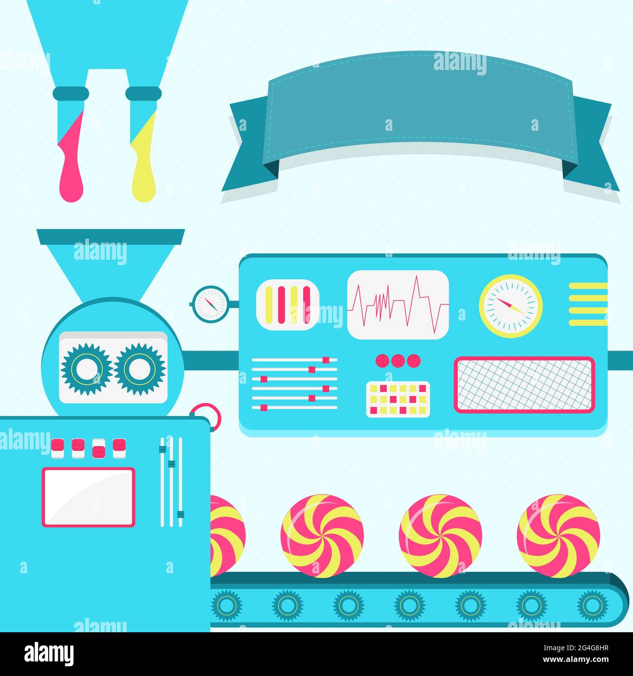 Candy Factory Illustration