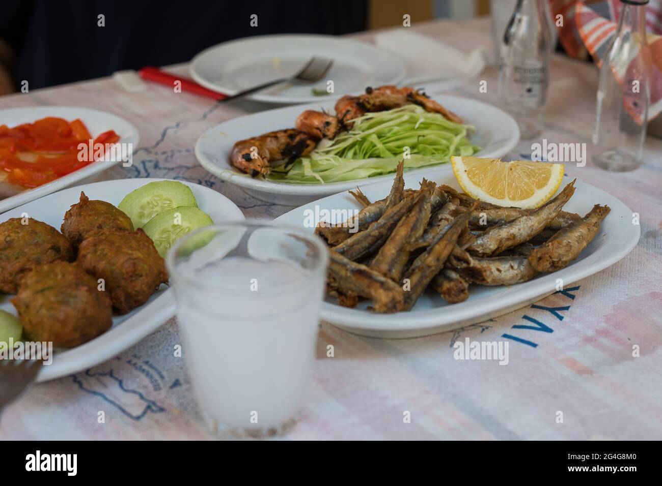 Ouzeri fish tavern , tsipouro restaurant in Volos, Greece. Taverns ...