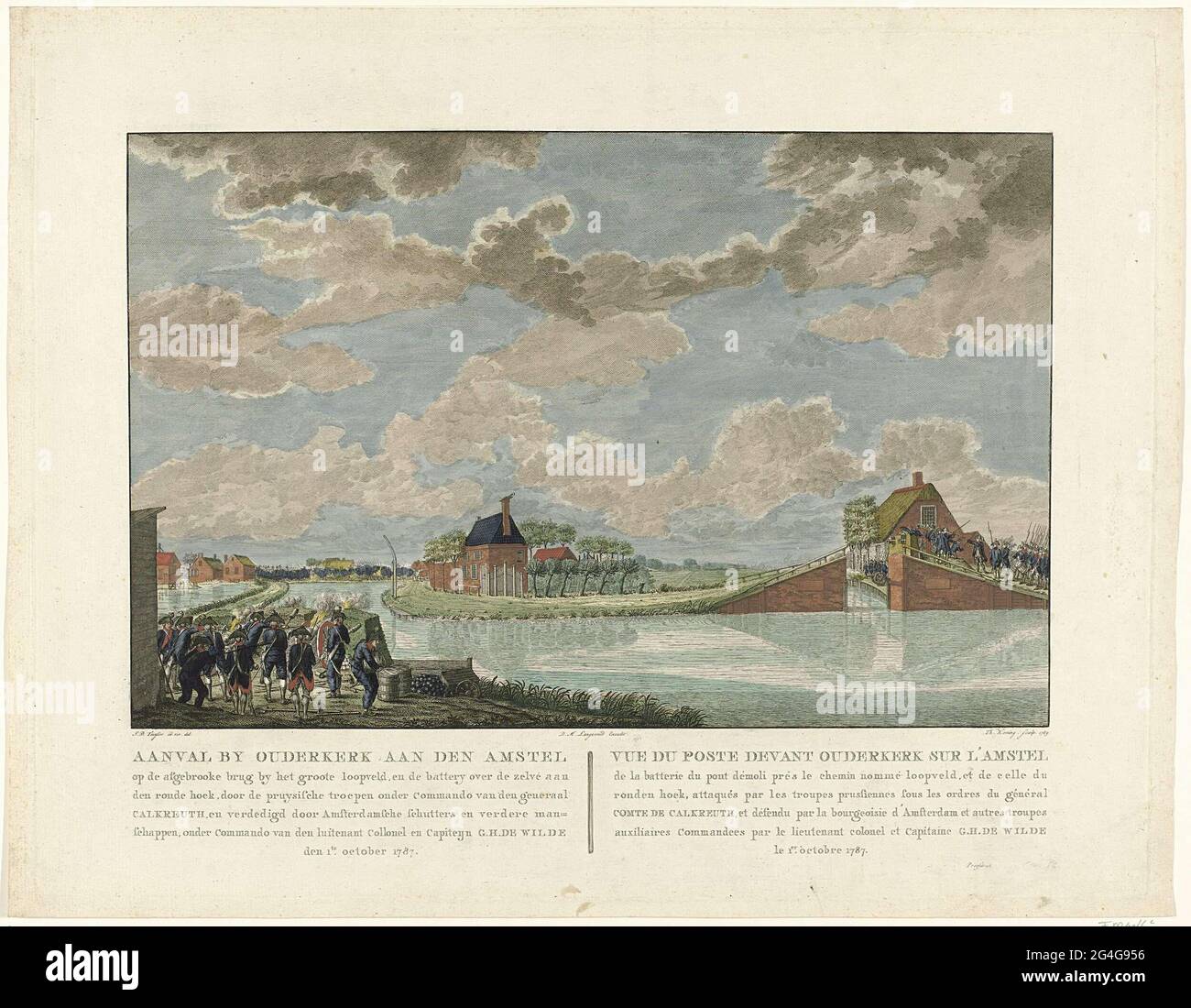 . Attack at the demolished bridge at the large running field in ...