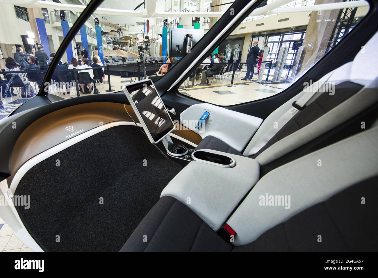 German company Volocopter performs a first flight in France of its ...