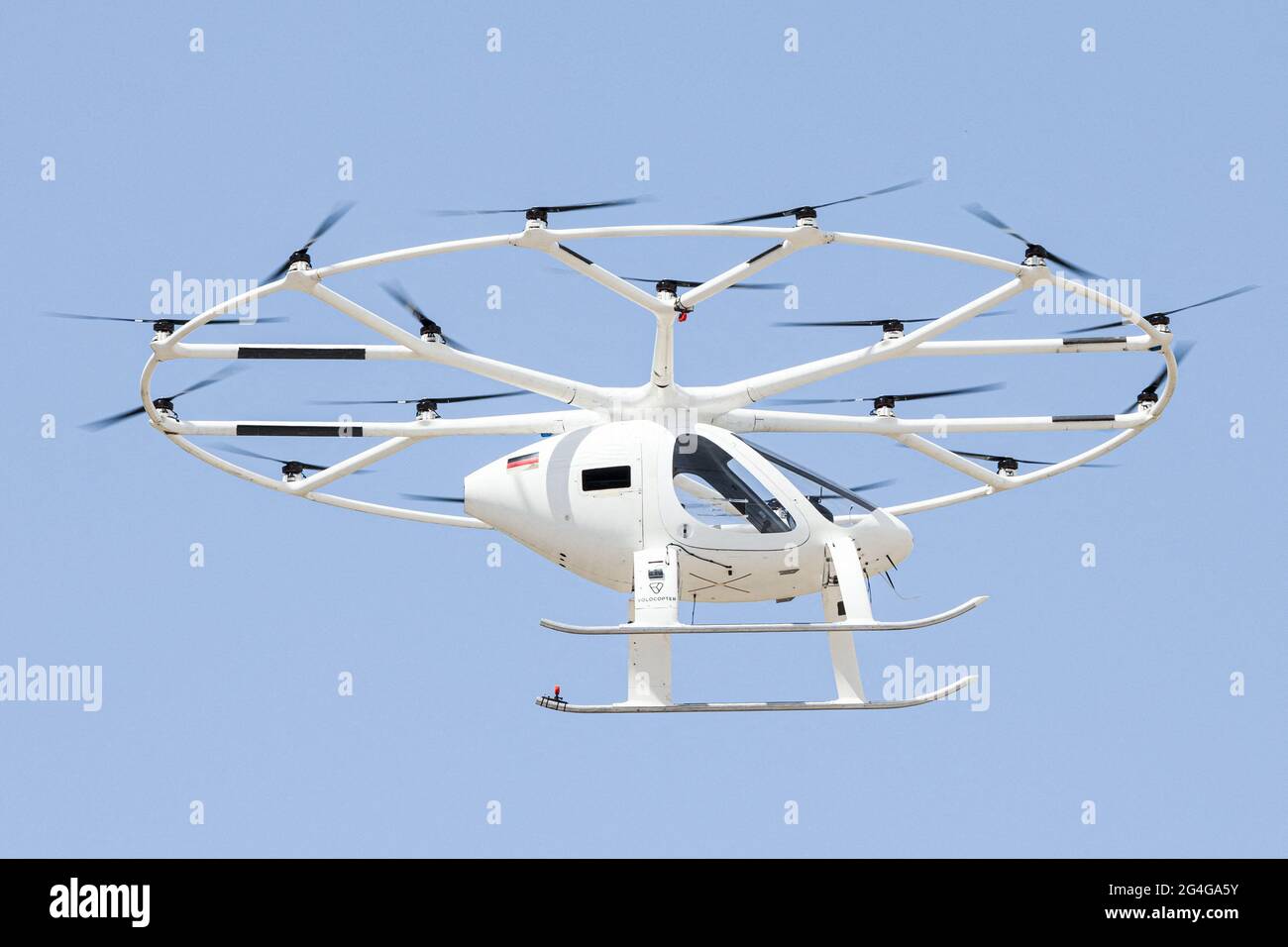 German company Volocopter performs a first flight in France of its ...