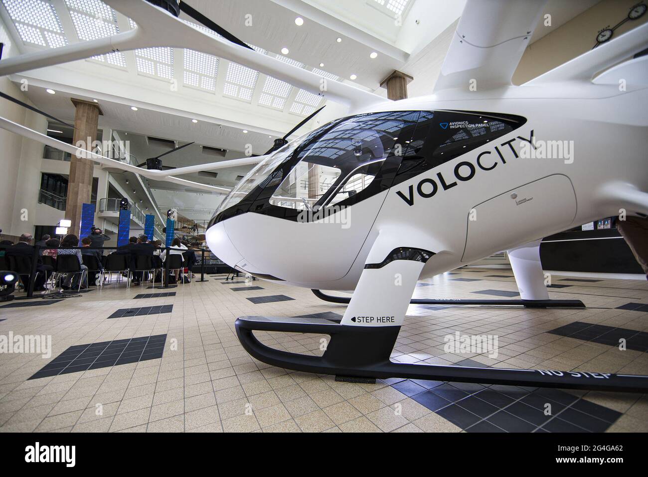 German company Volocopter performs a first flight in France of its ...