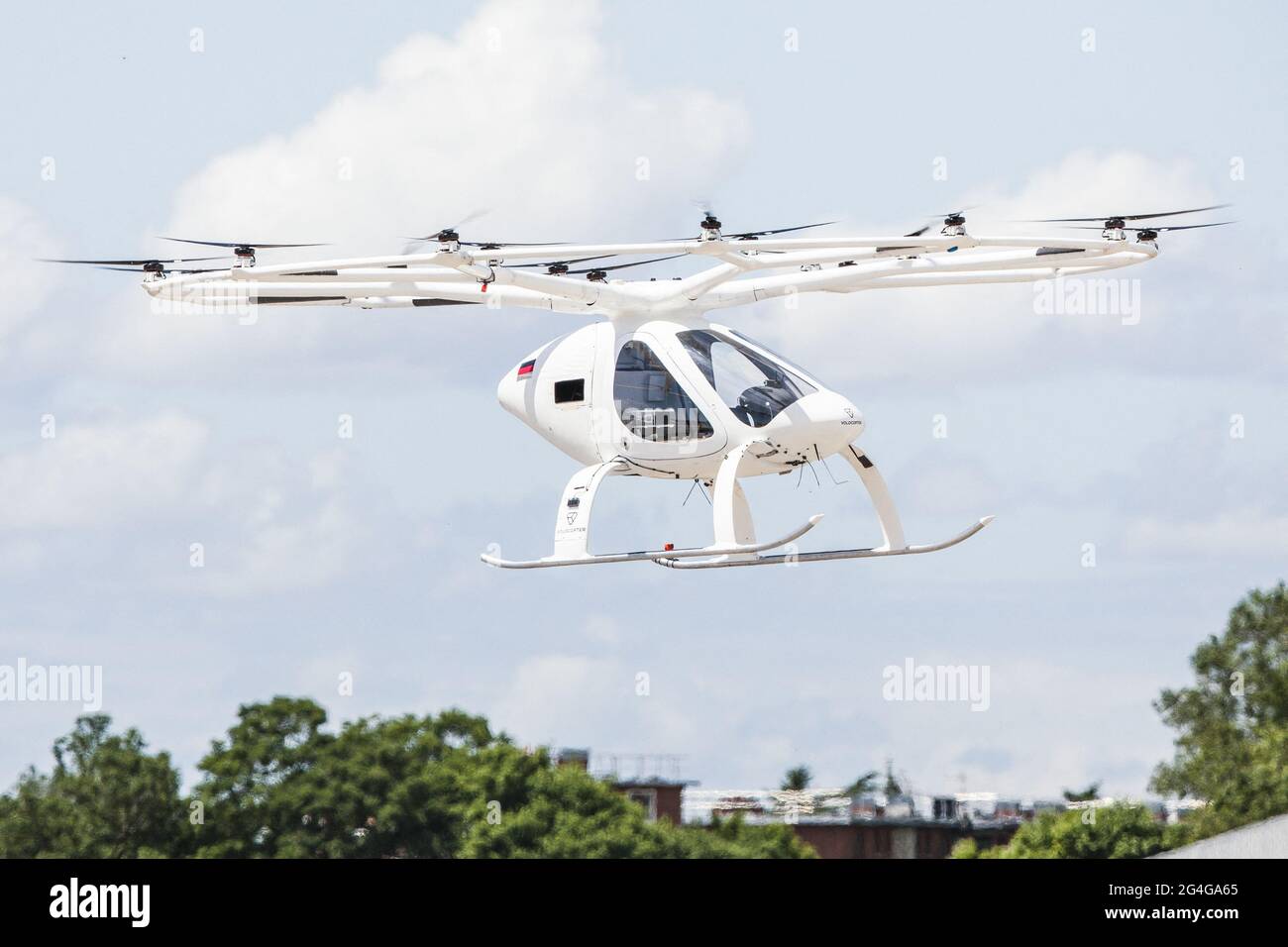German company Volocopter performs a first flight in France of its ...