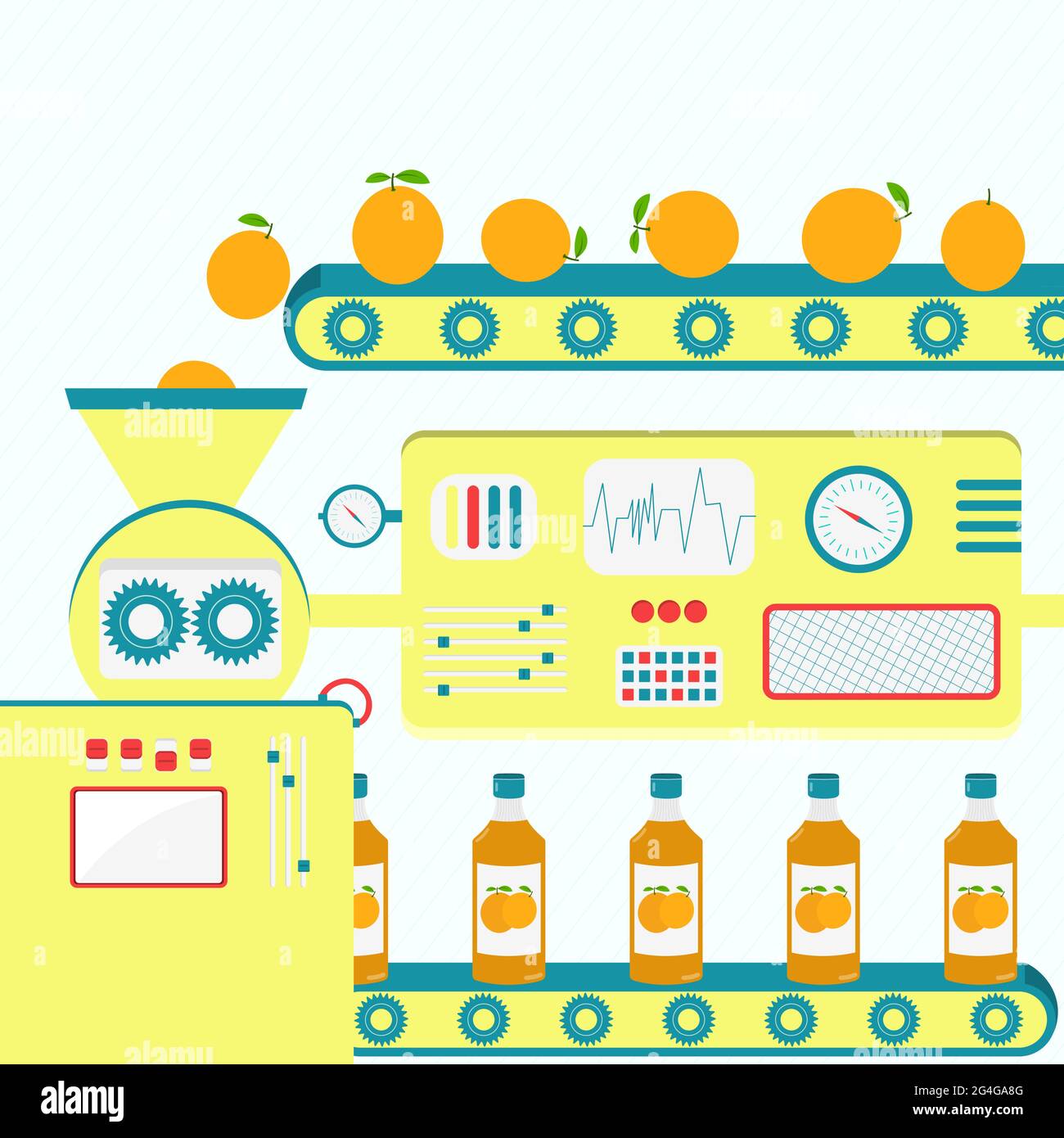 Orange juice production line hi-res stock photography and images - Alamy