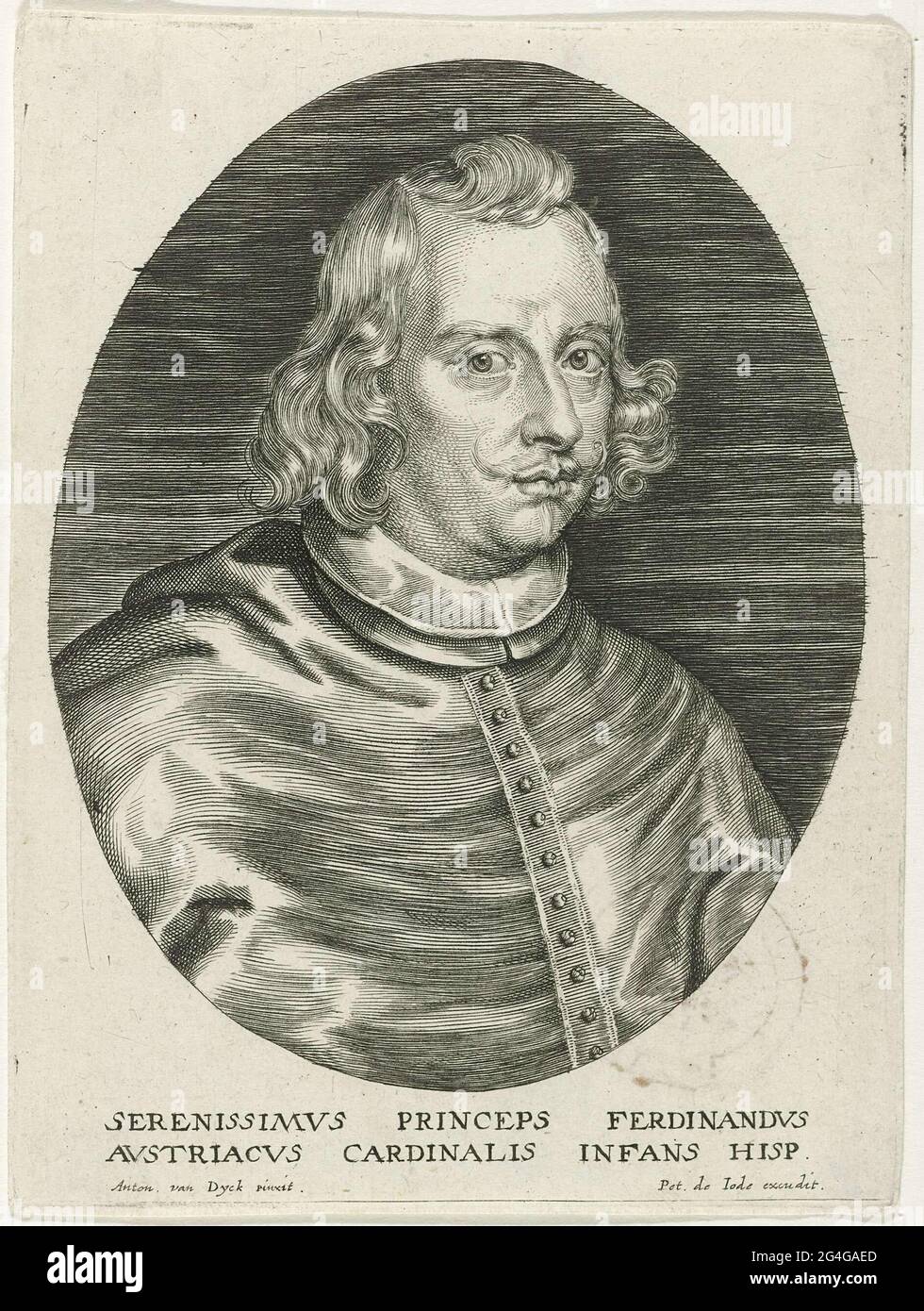 . Bust portrait of Ferdinand of Austria. The portrait is caught in an ...