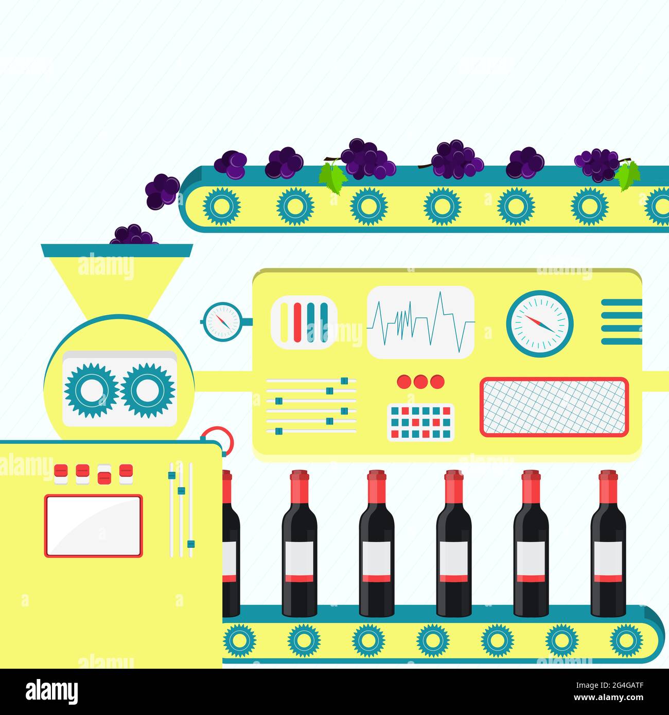Tasting machine Stock Vector Images - Alamy