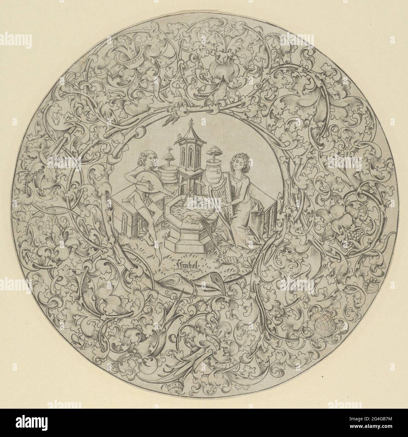 Ornamented circular frame hi-res stock photography and images - Alamy