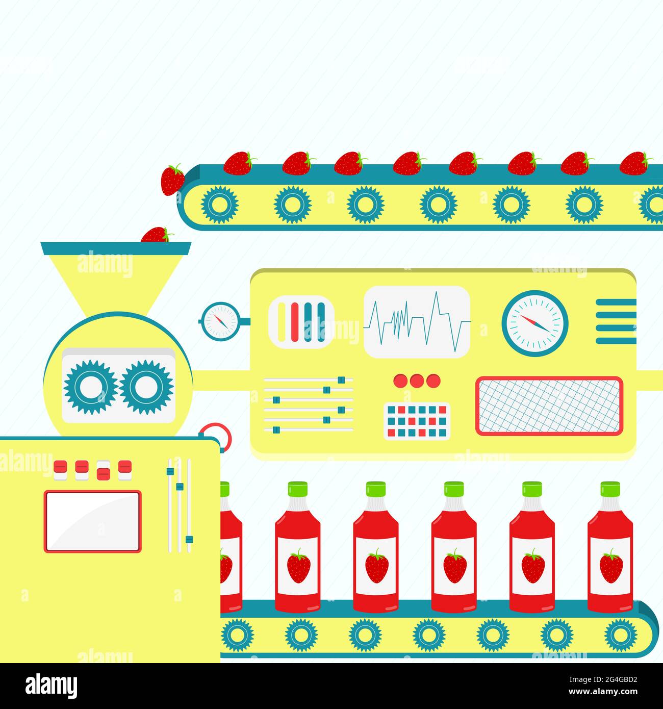 Strawberry packing factory hi-res stock photography and images - Alamy