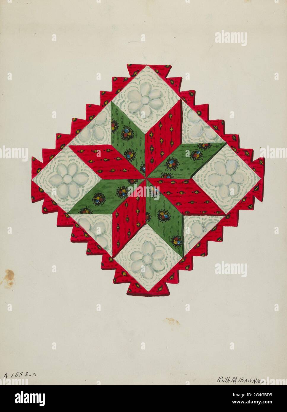 Quilt Block, c. 1936 Stock Photo - Alamy