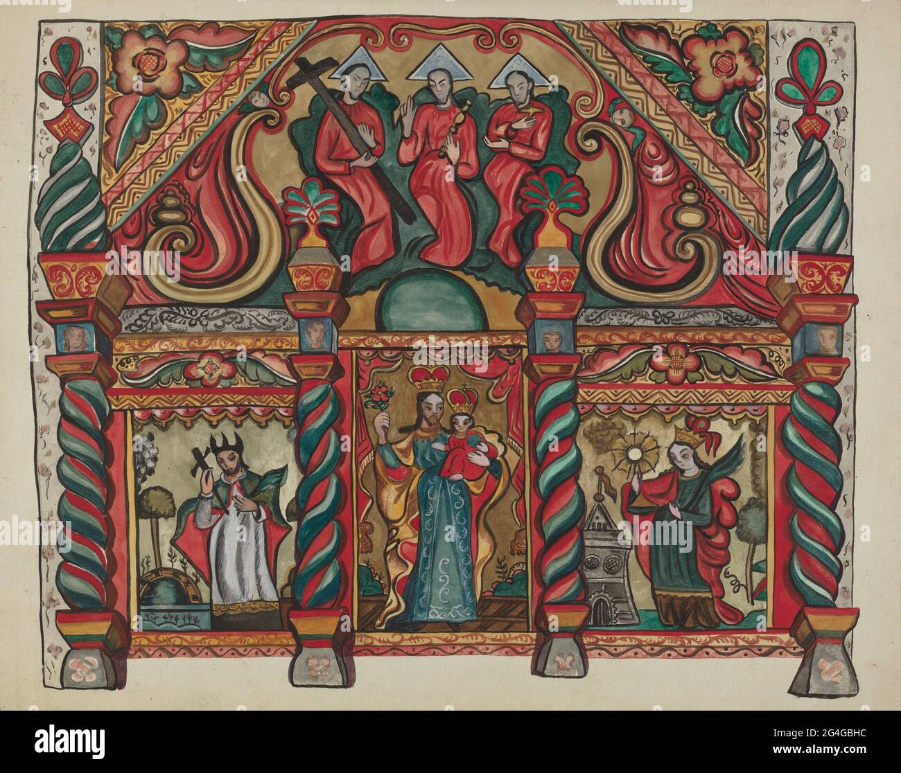Devotional altarpiece hi-res stock photography and images - Alamy
