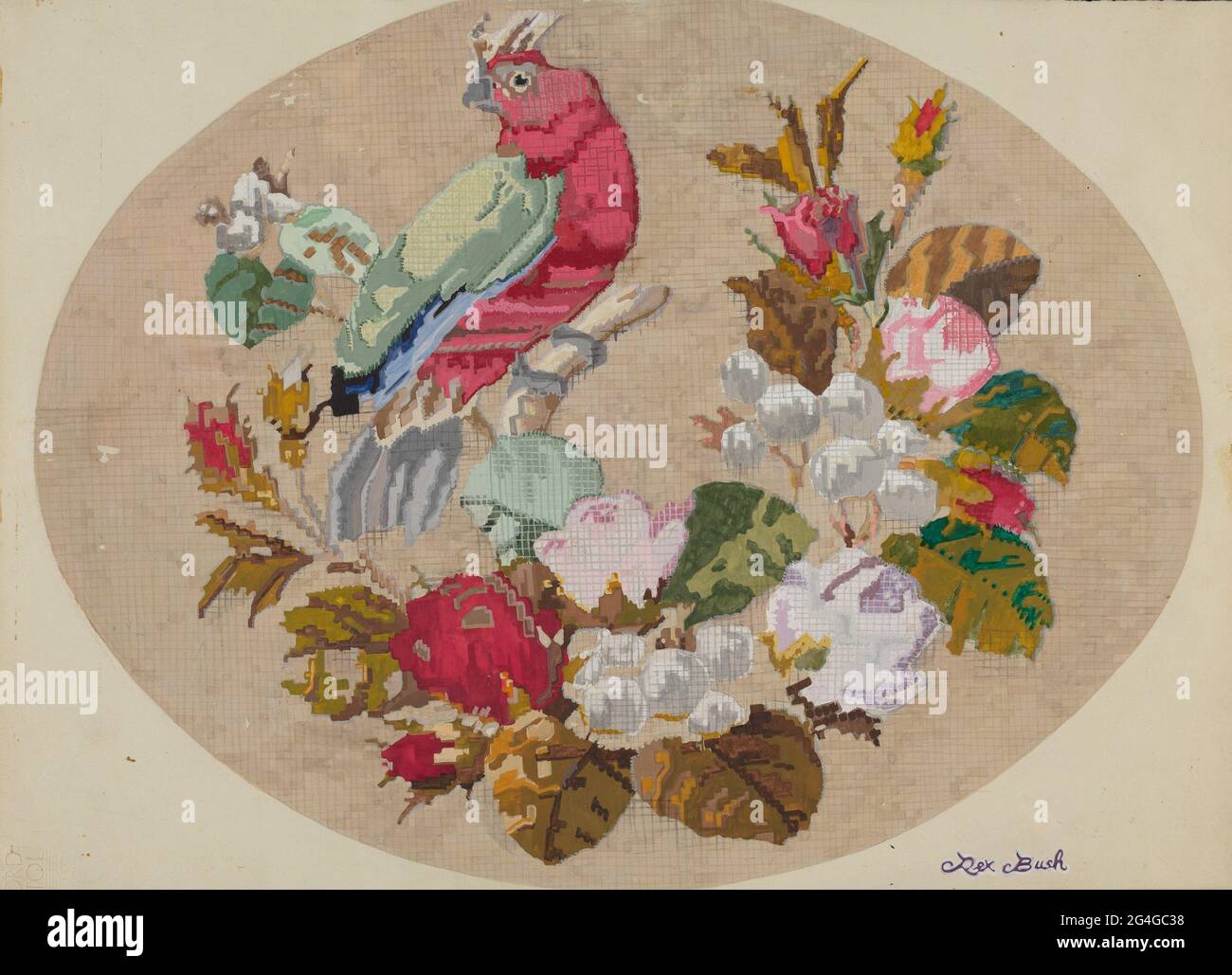 Embroidered Picture, c. 1936 Stock Photo - Alamy