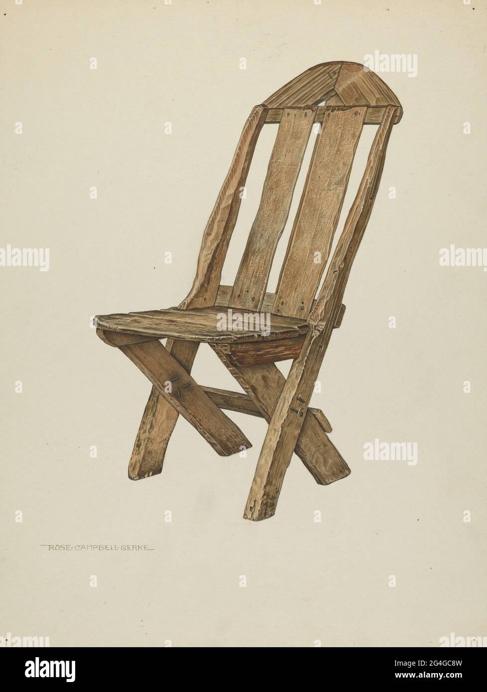 Miner's Chair - Hand Made, c. 1940 Stock Photo - Alamy