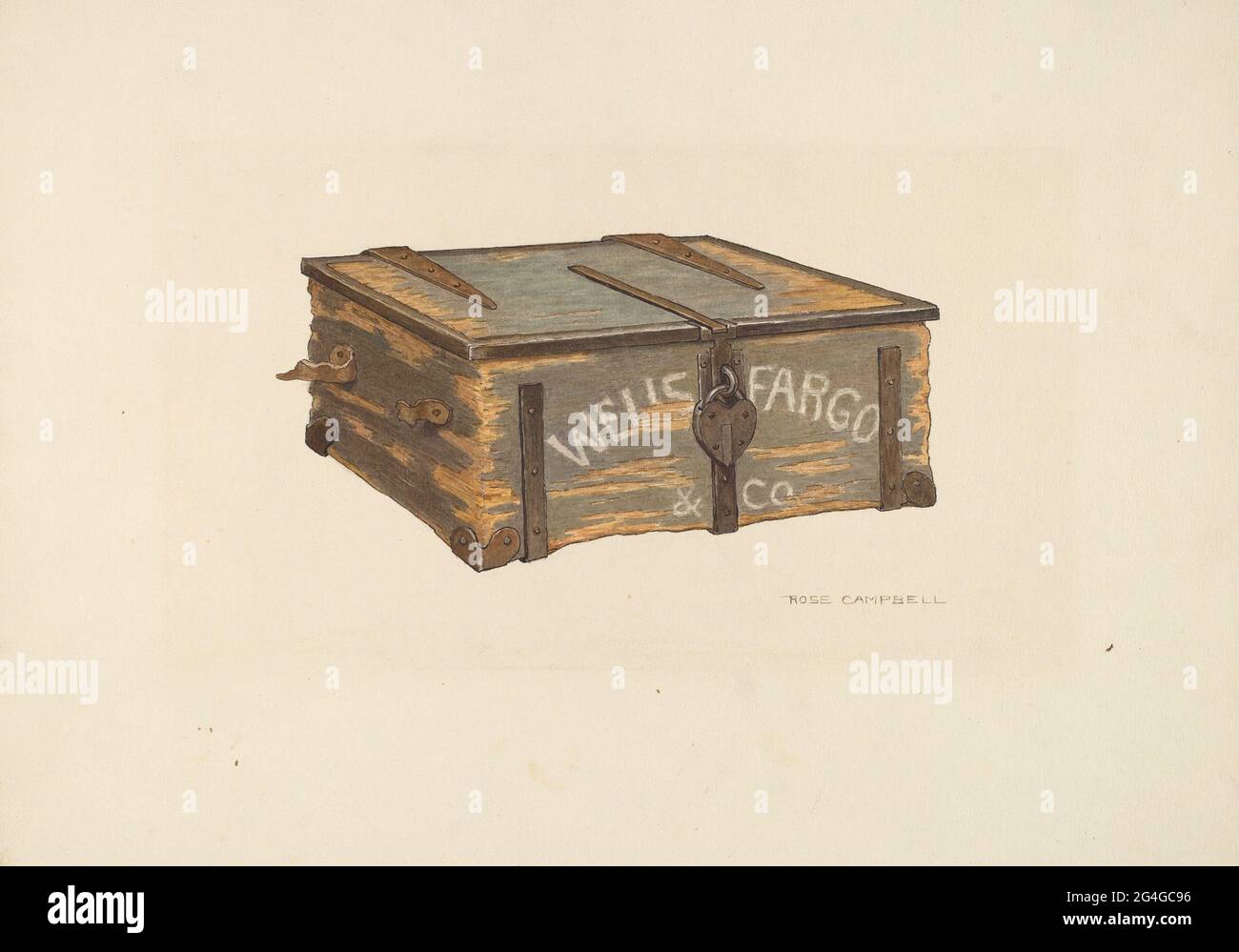 Wells Fargo Gold Box, 1935/1942 Stock Photo - Alamy