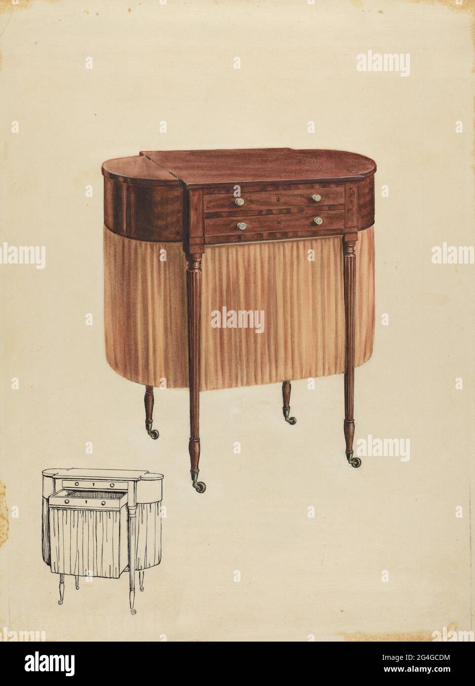 Sewing Table, 1935/1942 Stock Photo - Alamy