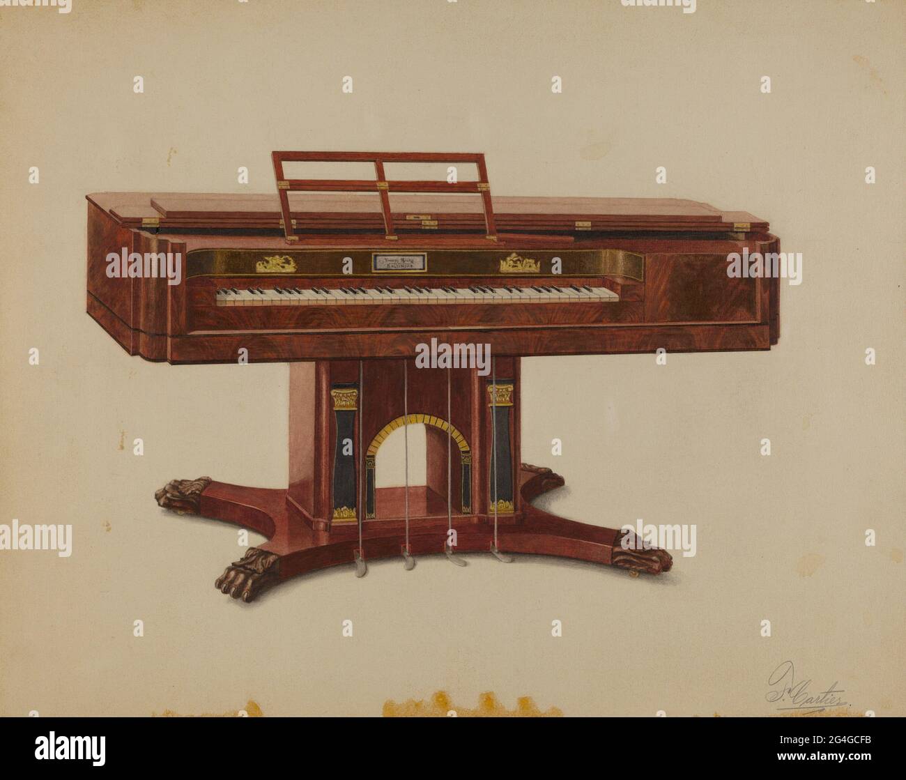 Piano Forte, c. 1936 Stock Photo - Alamy