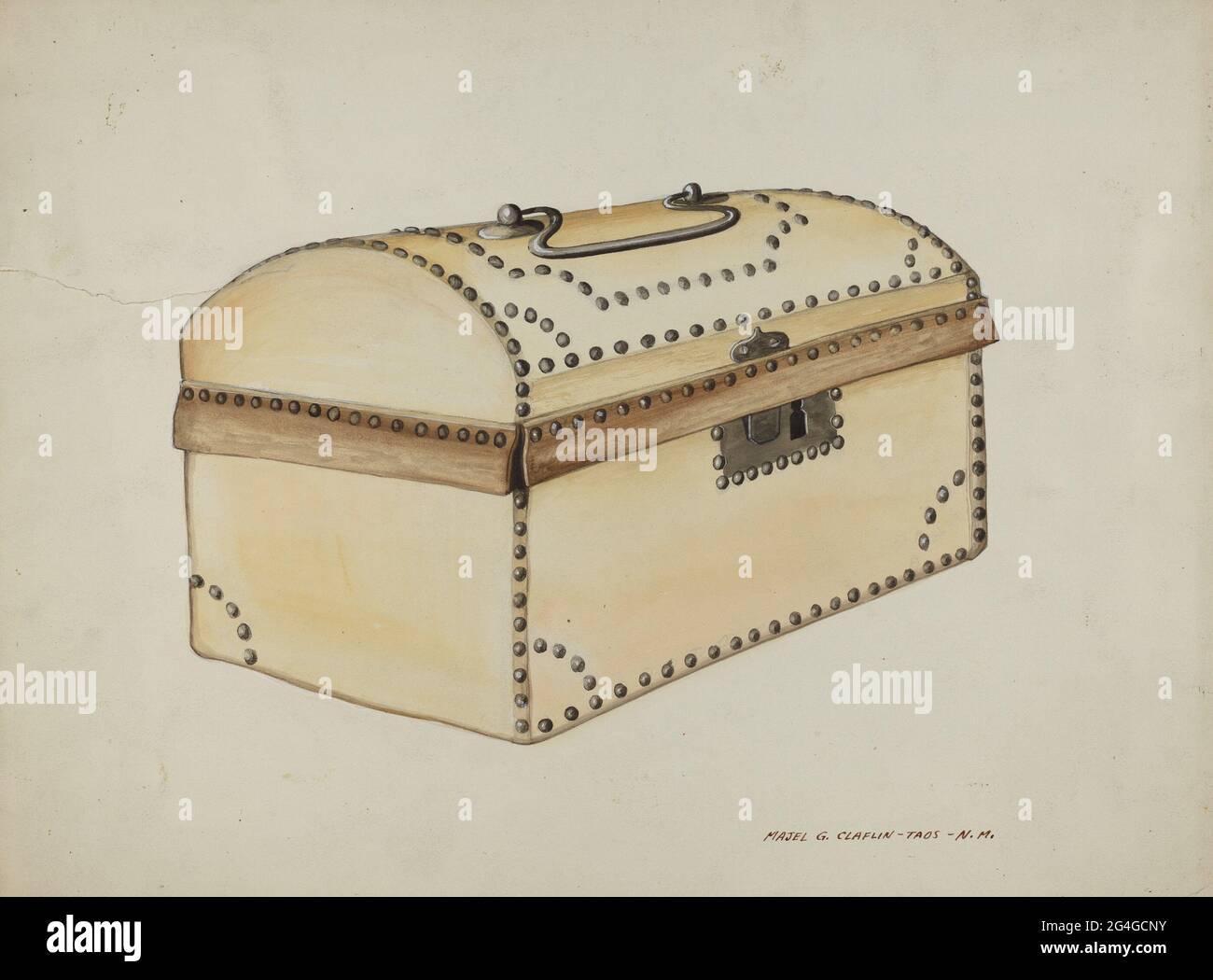 Leather Covered Box, c. 1937 Stock Photo - Alamy