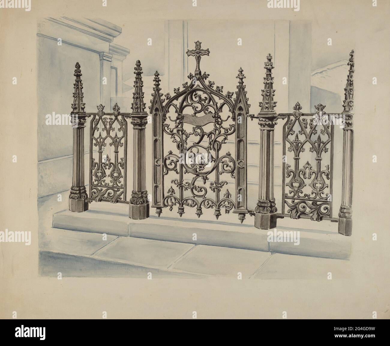 Metal gate 1930s hi-res stock photography and images - Alamy