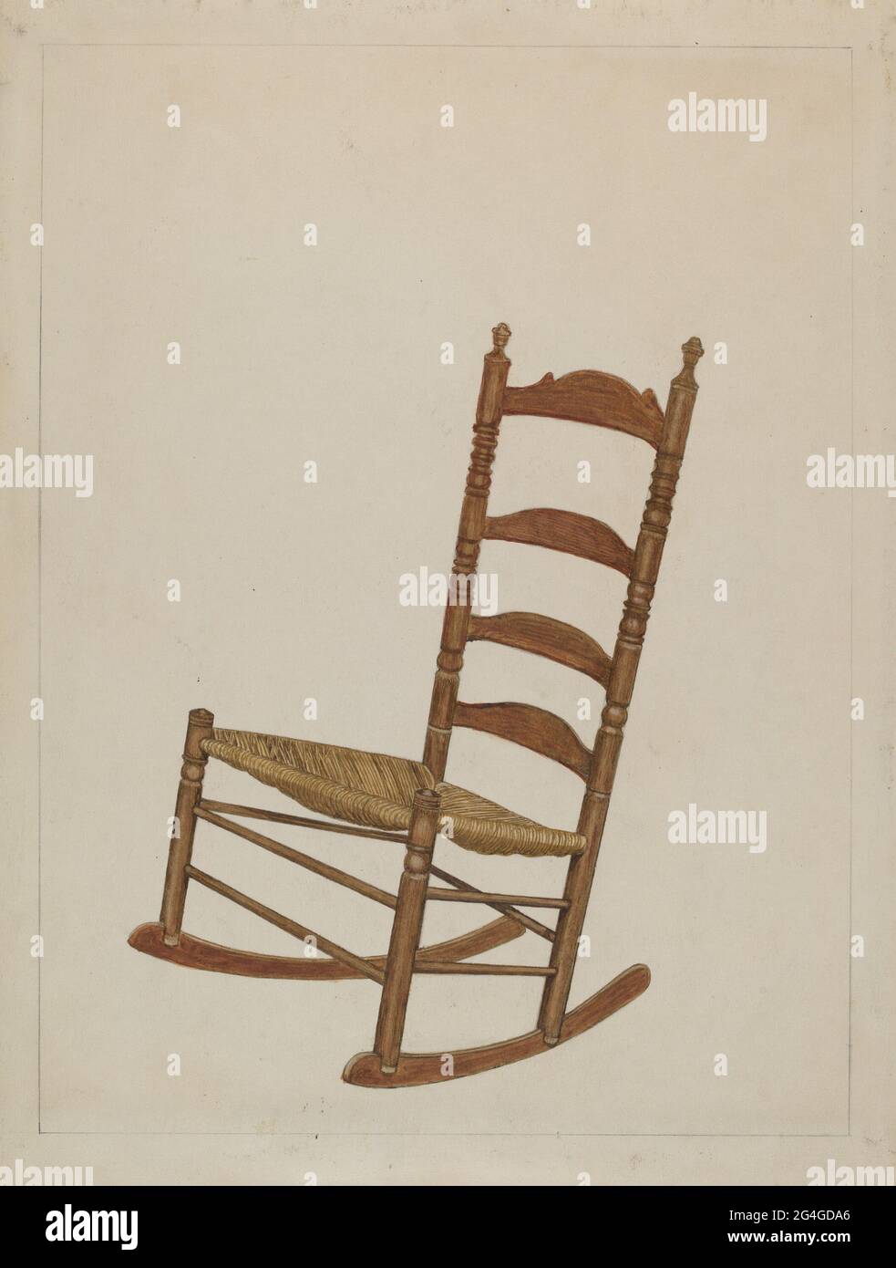 Chair with straw back hi-res stock photography and images - Alamy