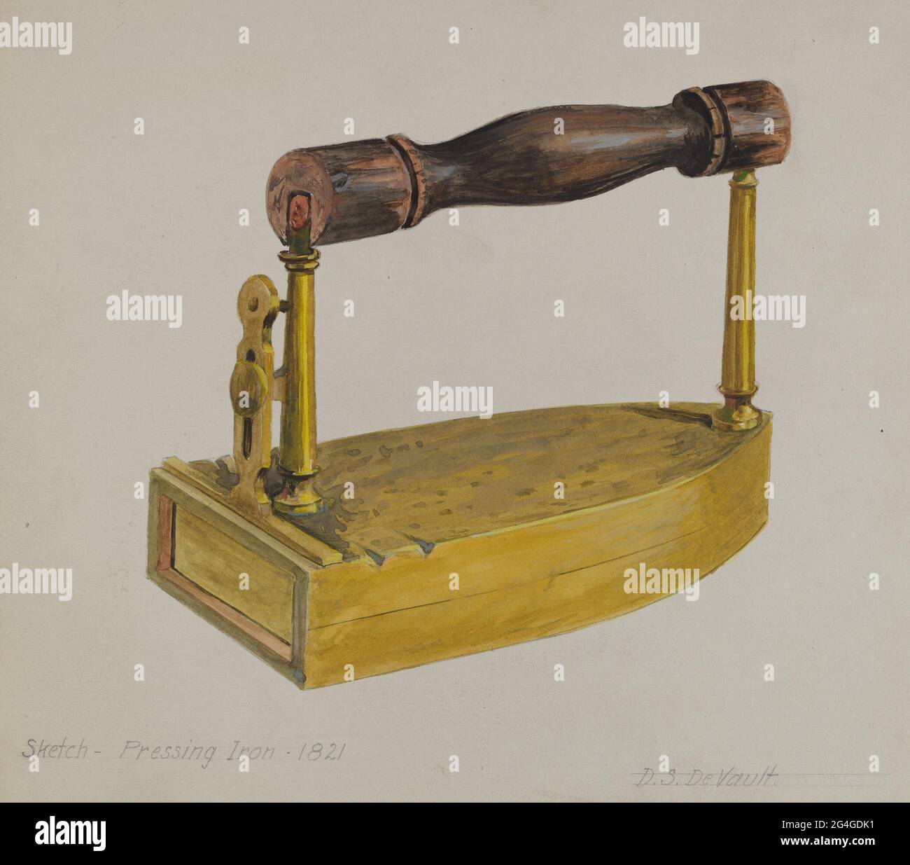 Brass iron ironing hi-res stock photography and images - Alamy