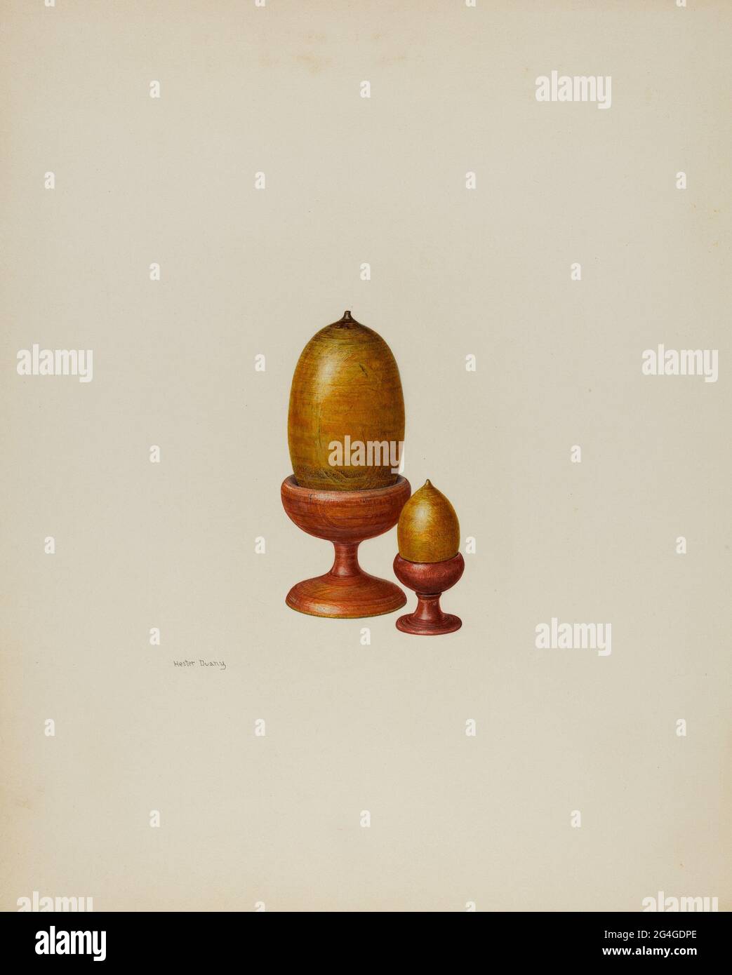 Wooden acorn carving hi-res stock photography and images - Alamy