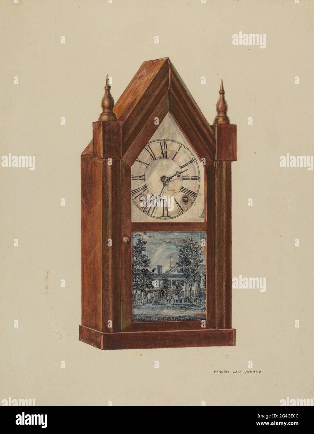 Steeple Clock, 1938 Stock Photo - Alamy
