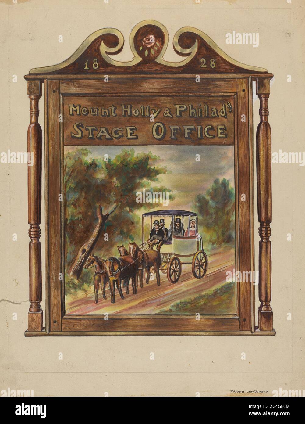 Old stagecoach sign hi-res stock photography and images - Alamy