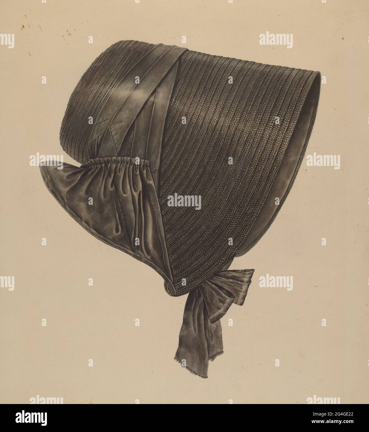 Straw Bonnet, c. 1938 Stock Photo - Alamy