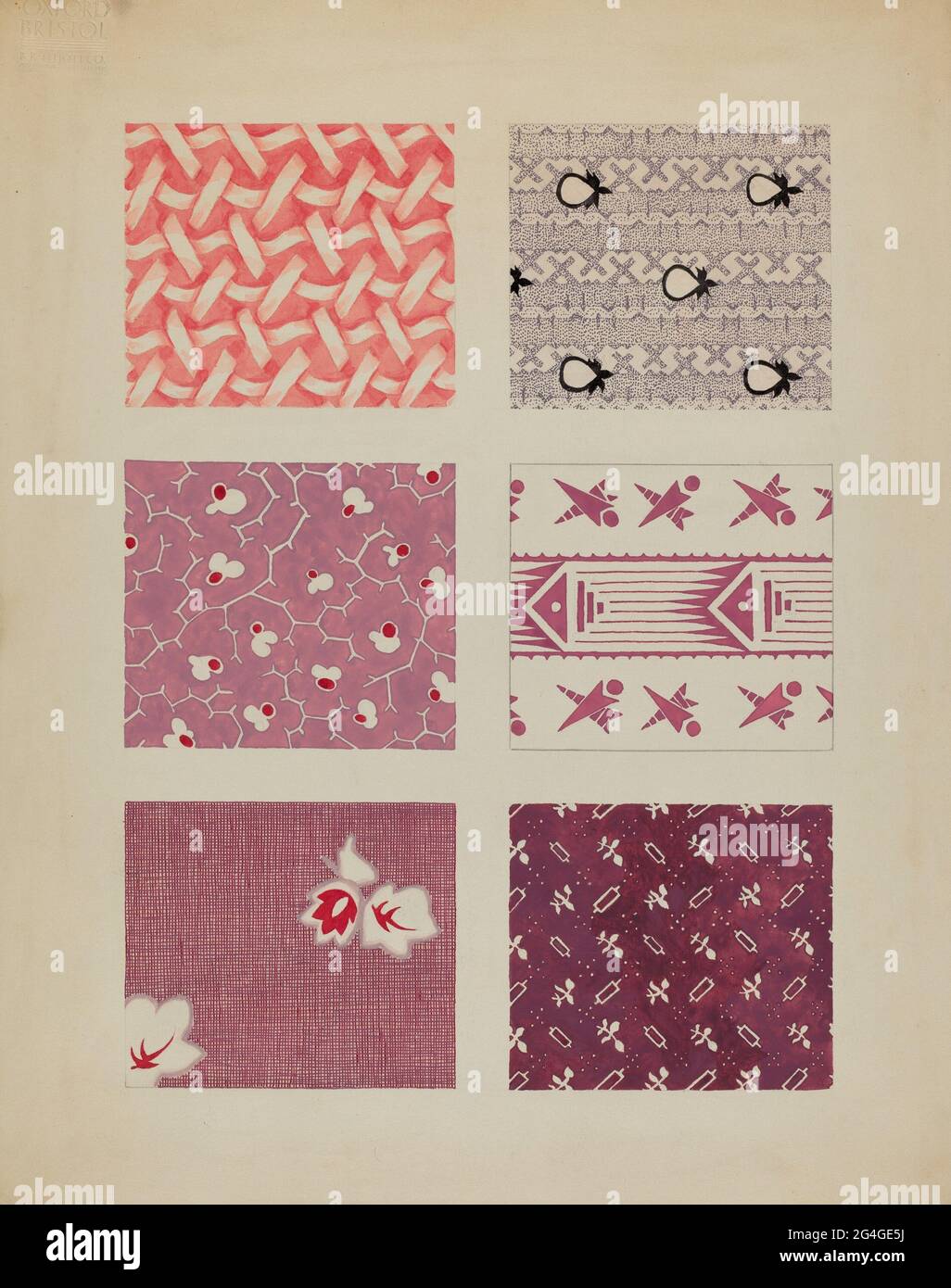 Materials from Quilt, c. 1936 Stock Photo - Alamy