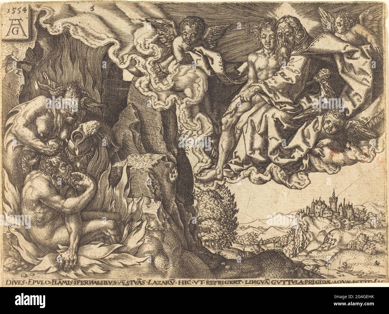 The Rich Man in Hell Stock Photo - Alamy