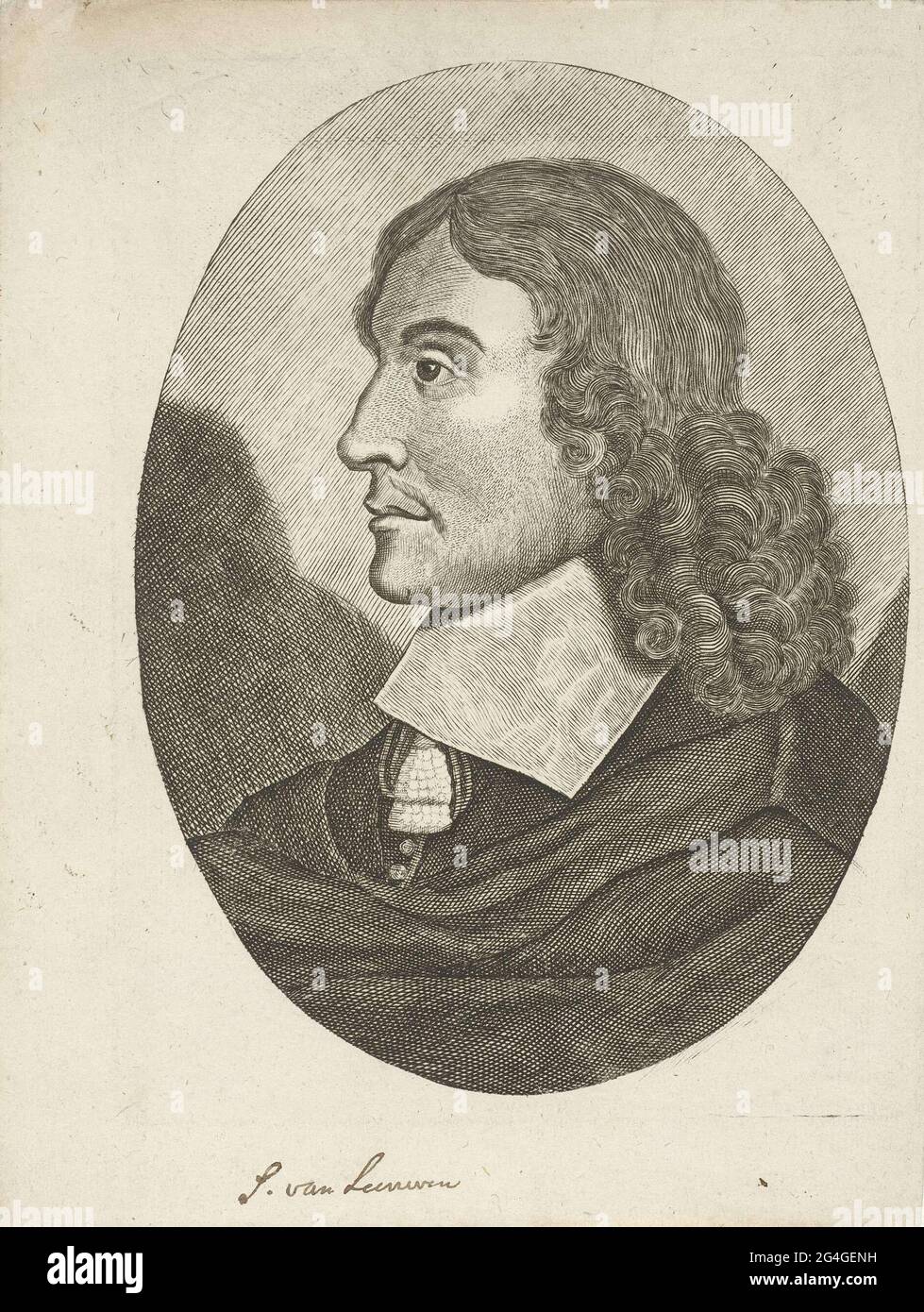 . Portrait of the lawyer Simon van Leeuwen, at the age of 35. He was a ...