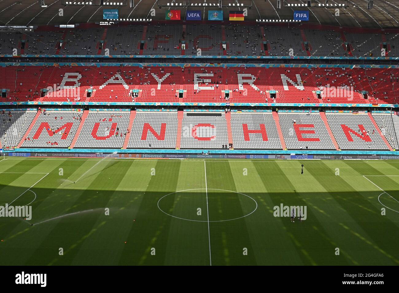 Stadium overview, stadium overview interior FC Bayern Munich on the ...