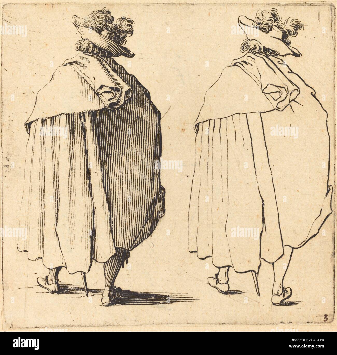 Man in Cloak, Seen from Behind, 1617 and 1621 Stock Photo - Alamy