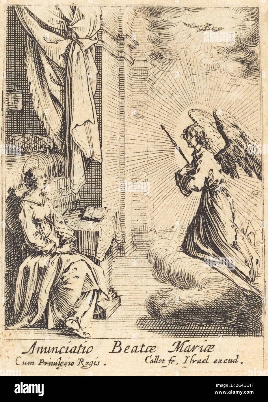 Madonna of the annunciation print hi-res stock photography and images ...