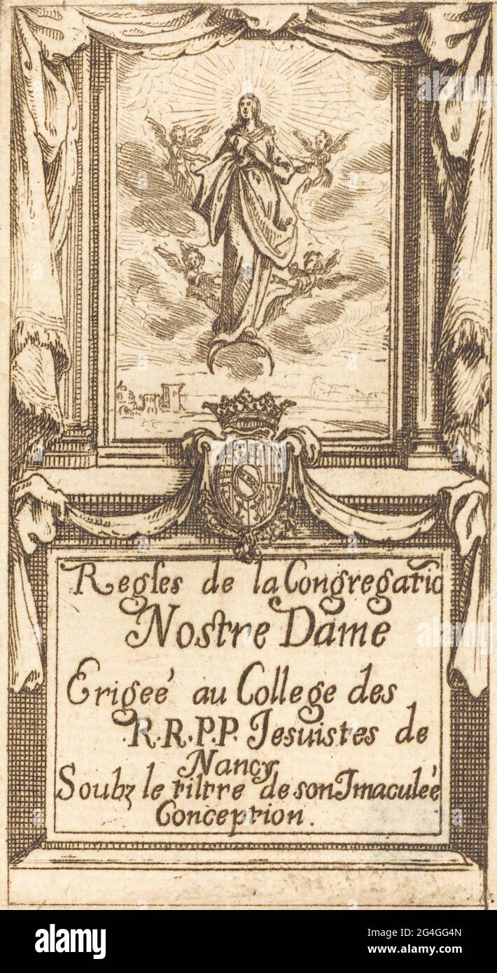 Frontispiece for The Rules of the Order of Our Lady Stock Photo - Alamy